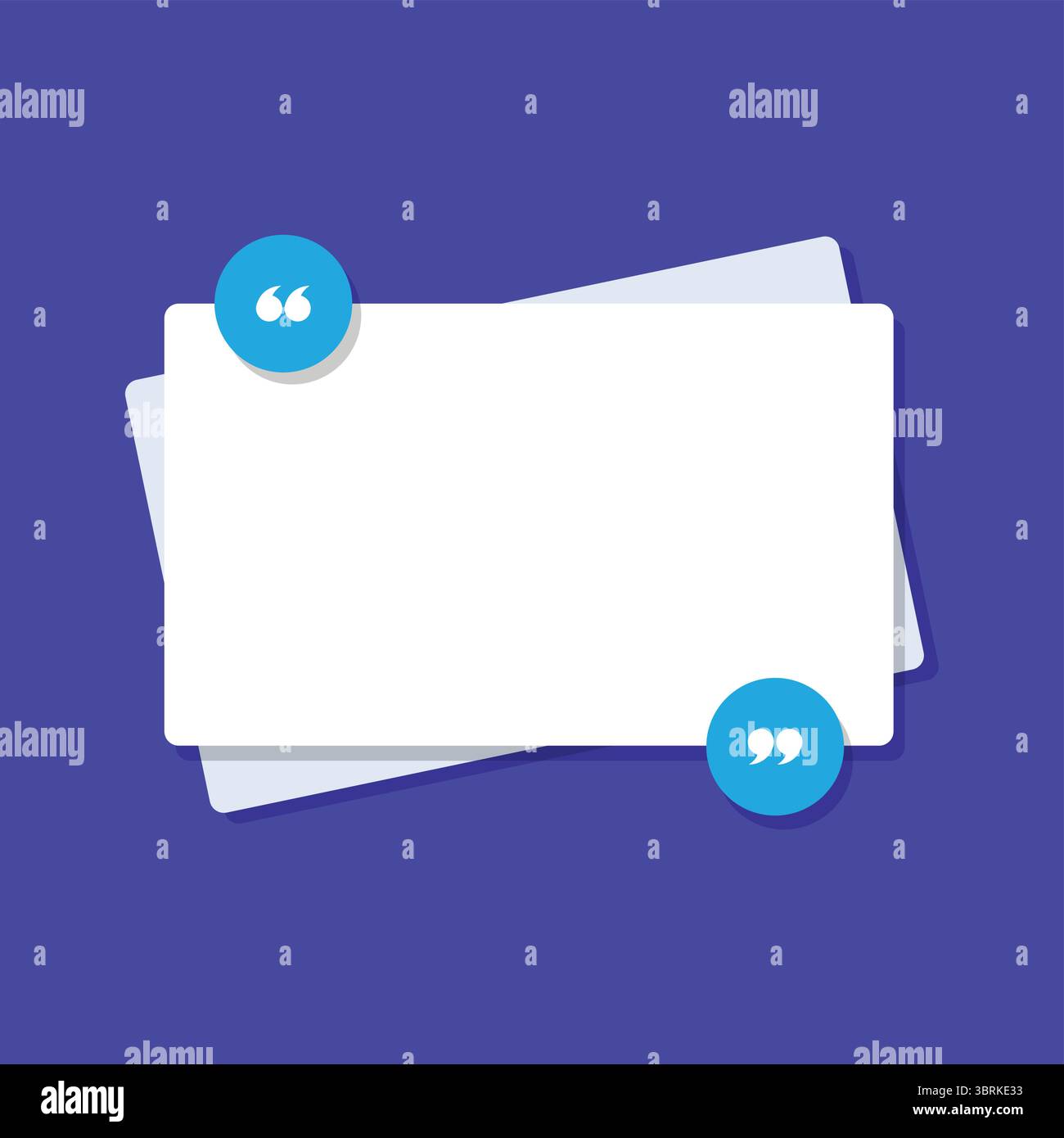 White quote card design hi-res stock photography and images - Alamy