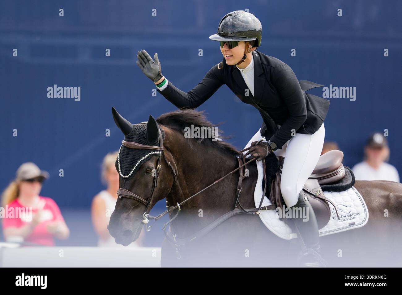 250713 Amanda Eriksson of Sweden with horse Folsom competes in Rolex ...