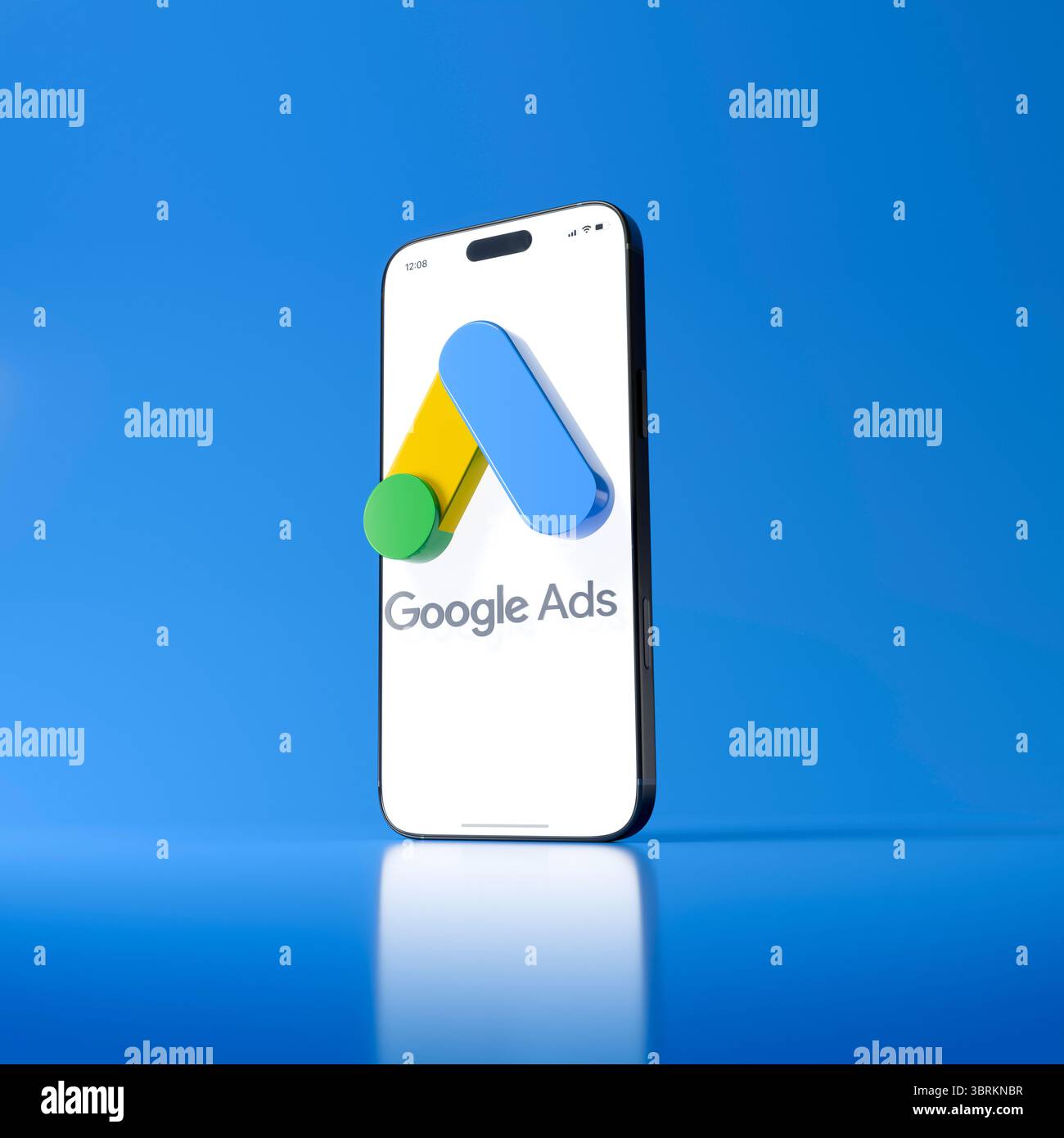 Google Ads logo on the iPhone screen. AdWords logo appears on mobile ...