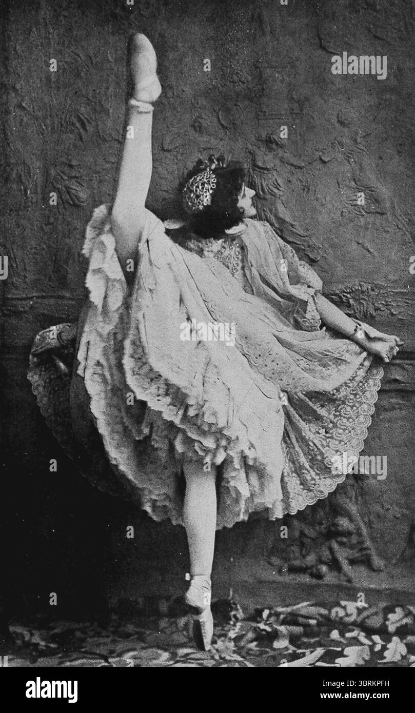 Mabel Clark, the American dancer, doing her famous back kick ...