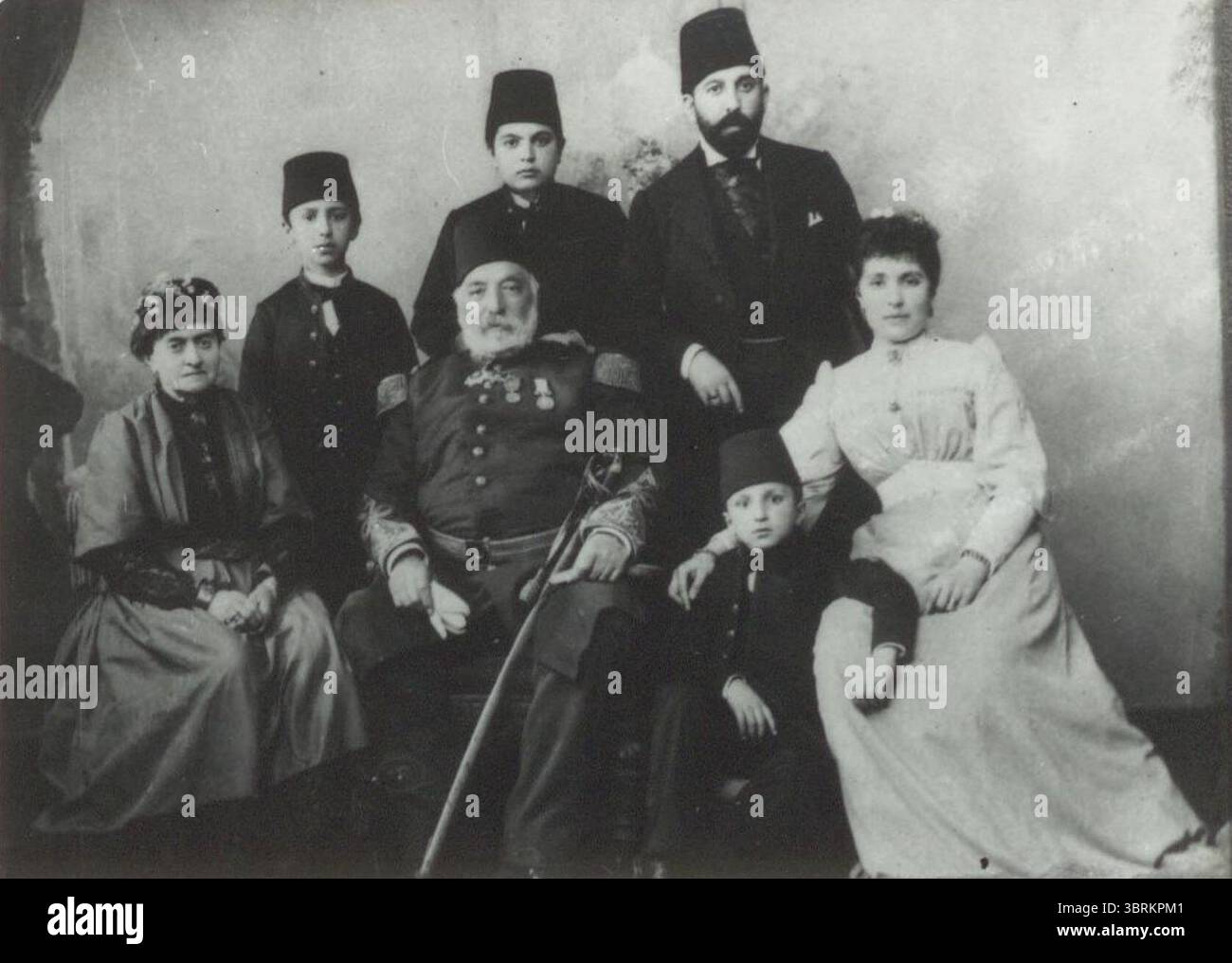Macar Osman Pasha's Family Stock Photo - Alamy