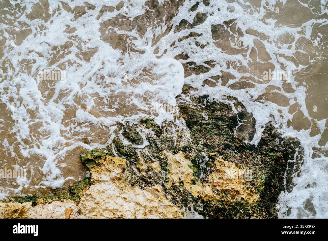 Textured tidal rocks beneath transparent seawater Stock Photo - Alamy