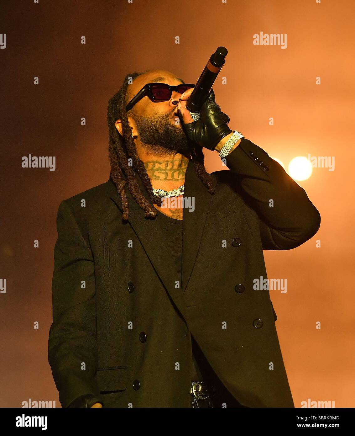Ty Dolla $ign performs at the Festival d'été de Québec on July 12, 2025 ...