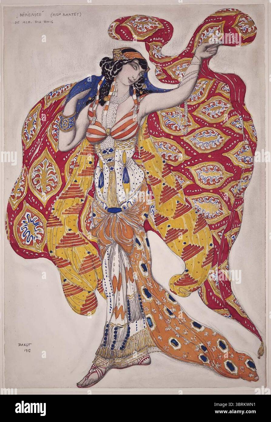 Madame Bartet as Berenice by L. Bakst (1913 Stock Photo - Alamy