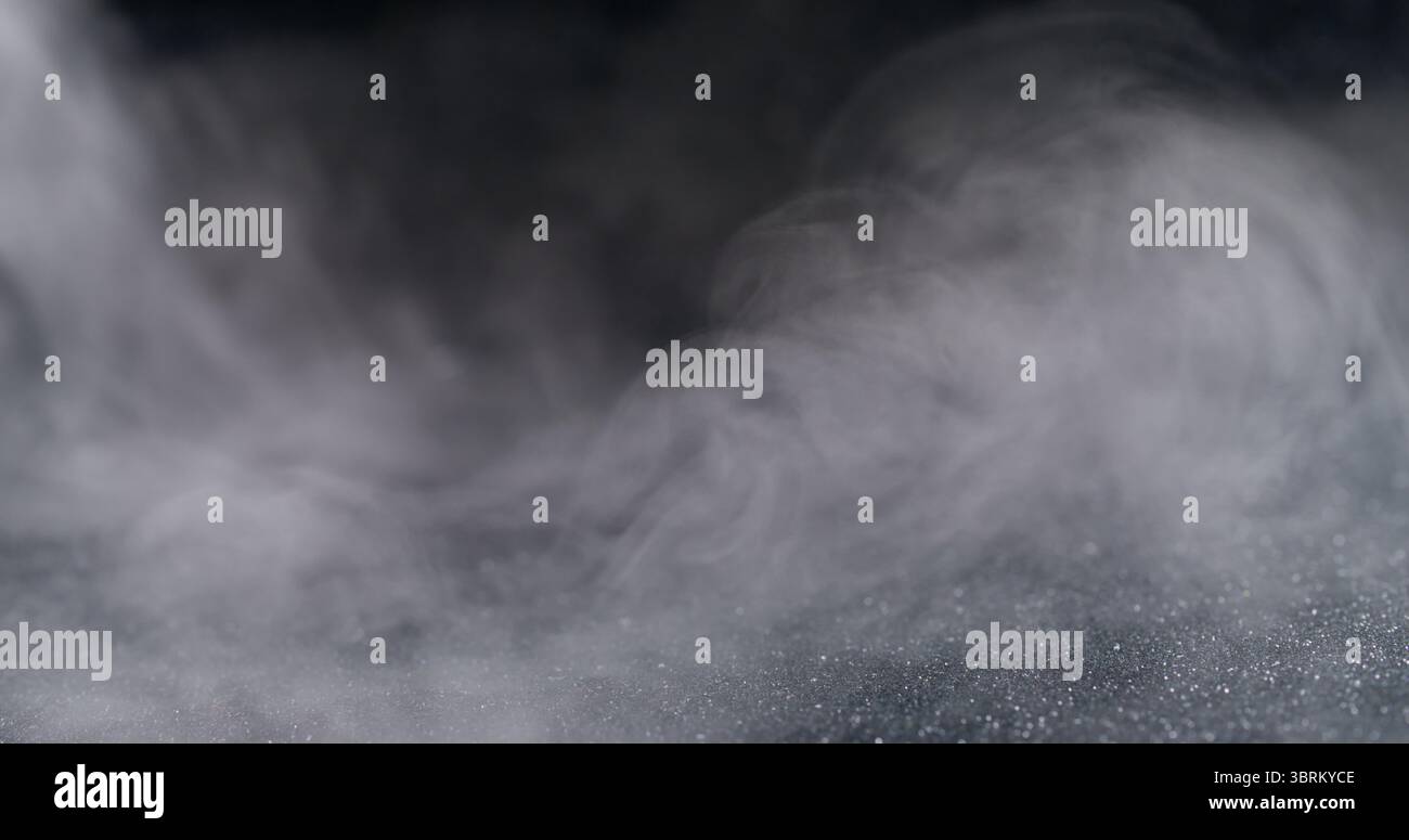 Haze flow. Paint fume. Defocused white water vapor mist liquid texture ...