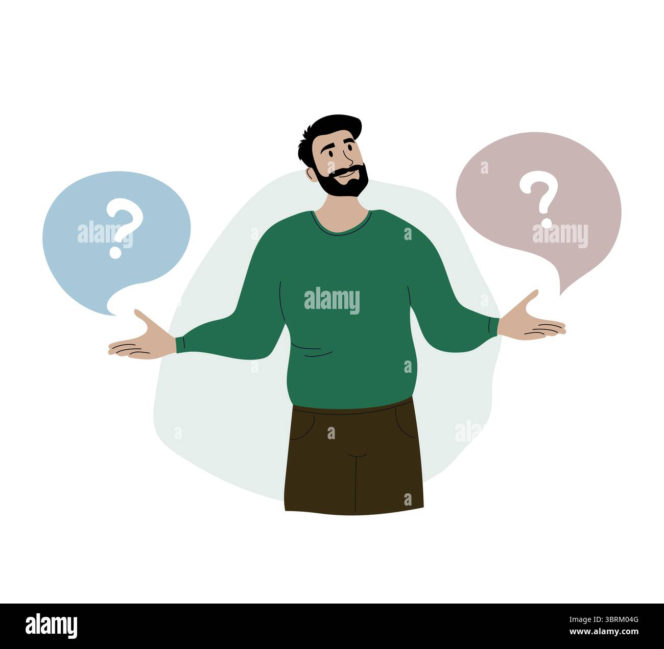 Making decision choice thoughtful Cut Out Stock Images & Pictures - Alamy