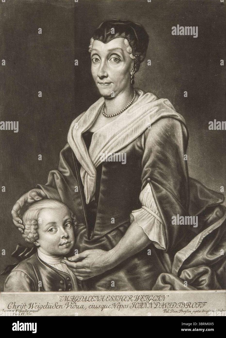 Magdalena Esther Weigel und Johann David Tyroff Stock Photo - Alamy