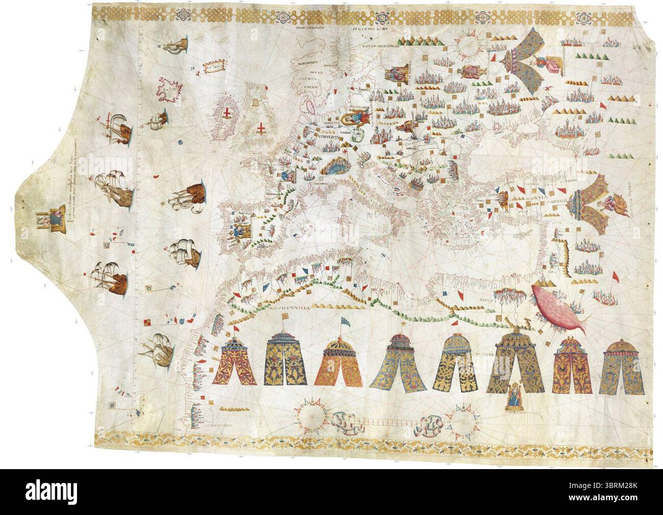 Portolan chart maggiolo hi-res stock photography and images - Alamy