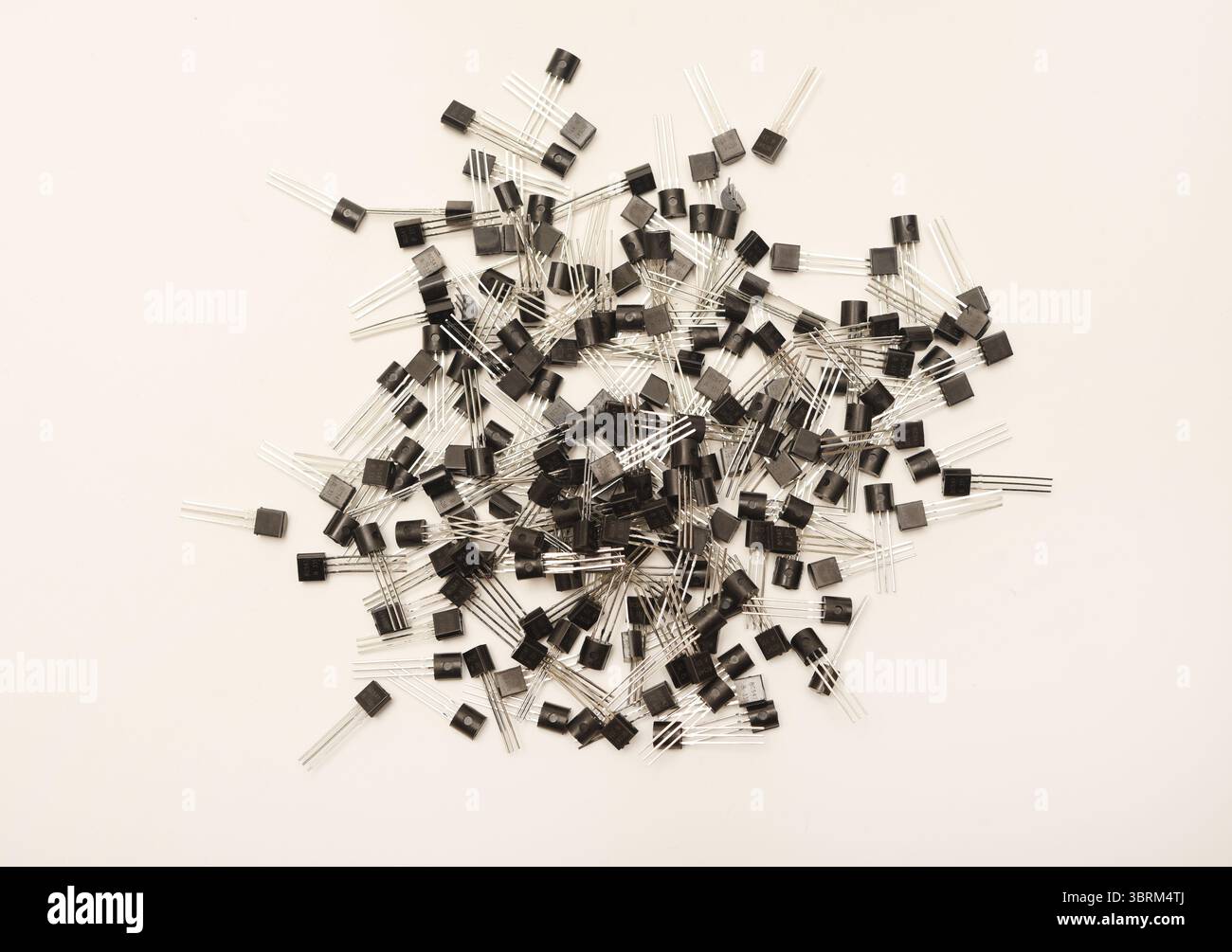 A scattering of plastic transistors. A bipolar transistor for ...