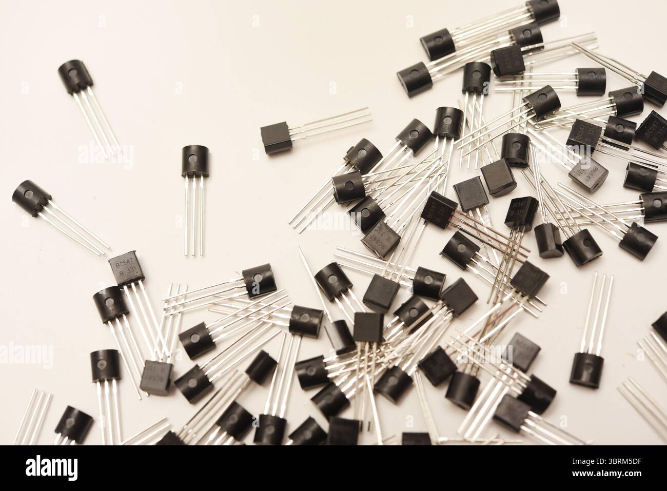 A scattering of plastic transistors. A bipolar transistor for ...