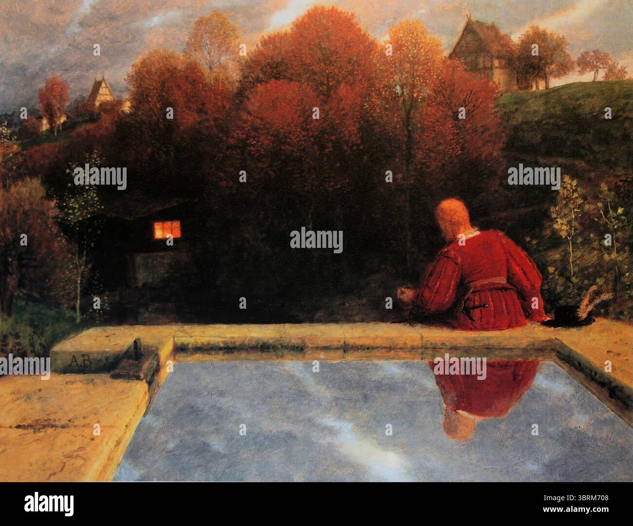 The Homecoming. Arnold Bocklin. 1887 Stock Photo - Alamy