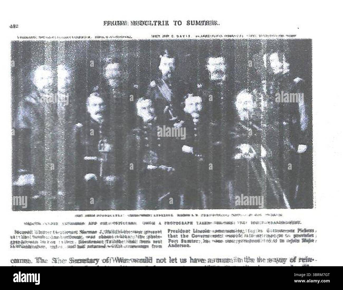MAjor ANderson and his Officers Fort Sumpter South Carolina Stock Photo ...