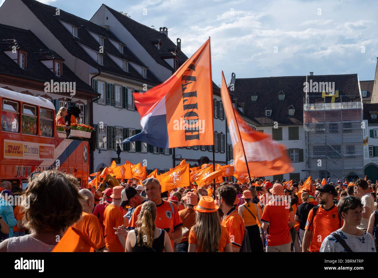 Basel, Switzerland, 13th July 2025 Fanwalk Netherlands In front of the ...