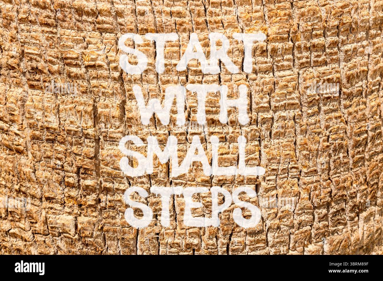 Start with small steps symbol. Concept words phrase Start with small ...