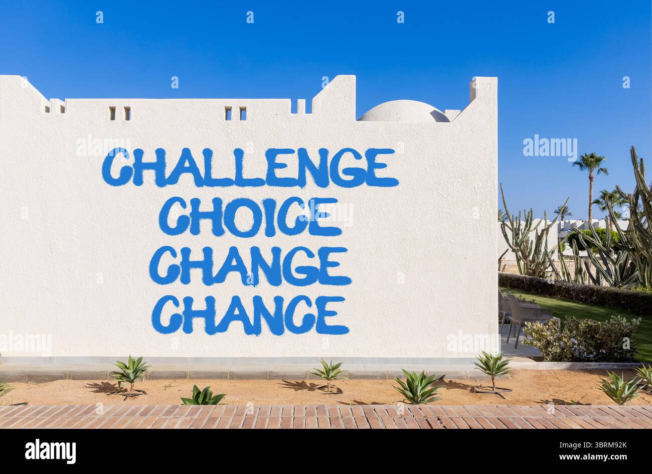 Challenge choice change chance symbol. Concept words Challenge choice ...