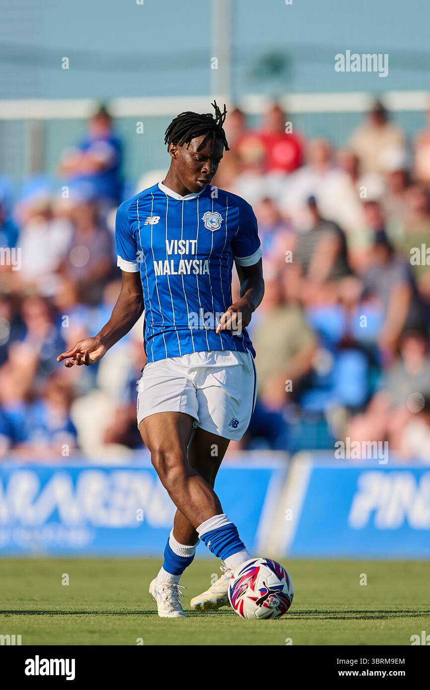MURCIA, SPAIN - JULY 12: The Pre-Season Friendly match between Cardiff ...