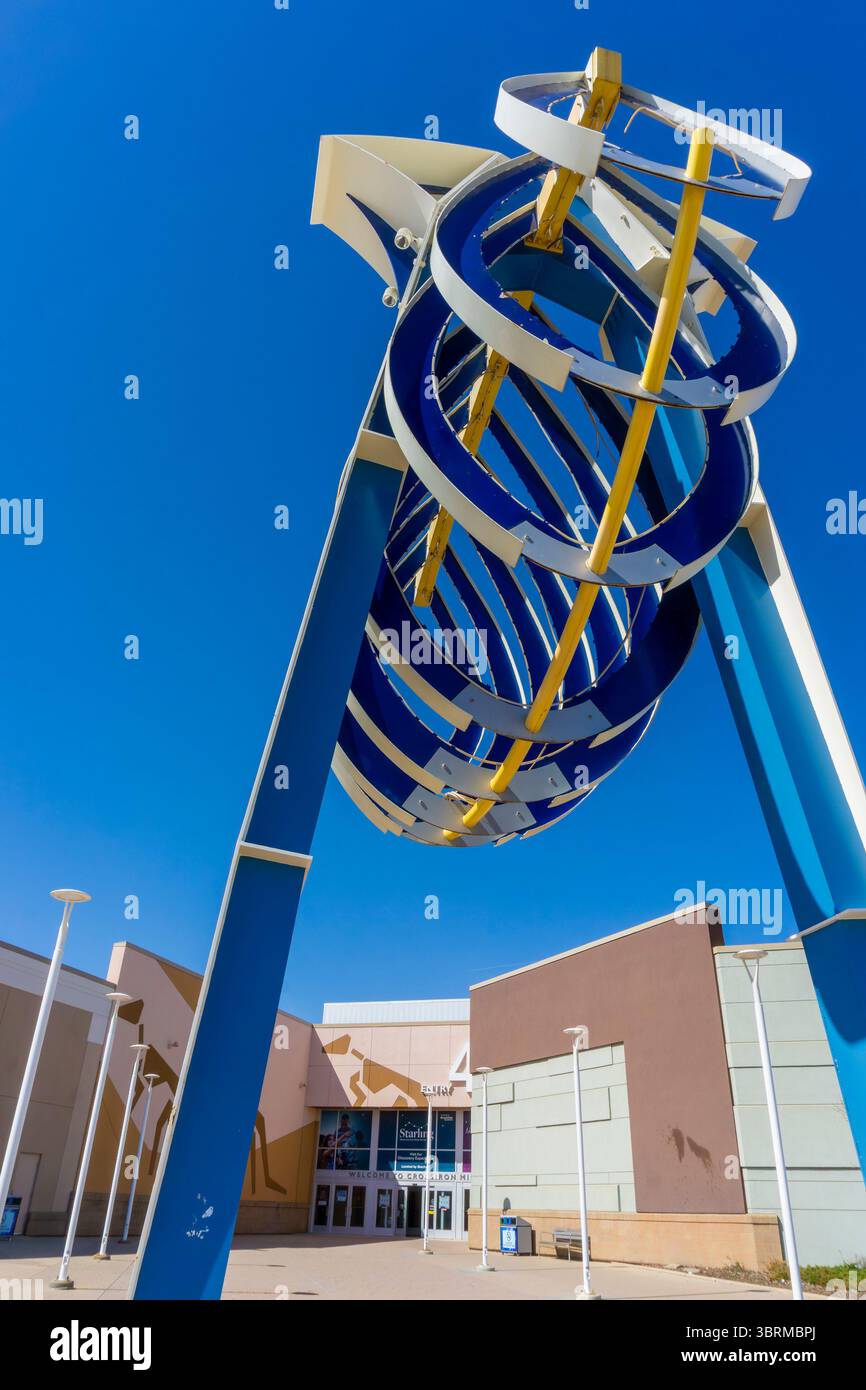 ROCKY VIEW, CANADA - MAY 2, 2025: The "Layers of Time" statue at the ...
