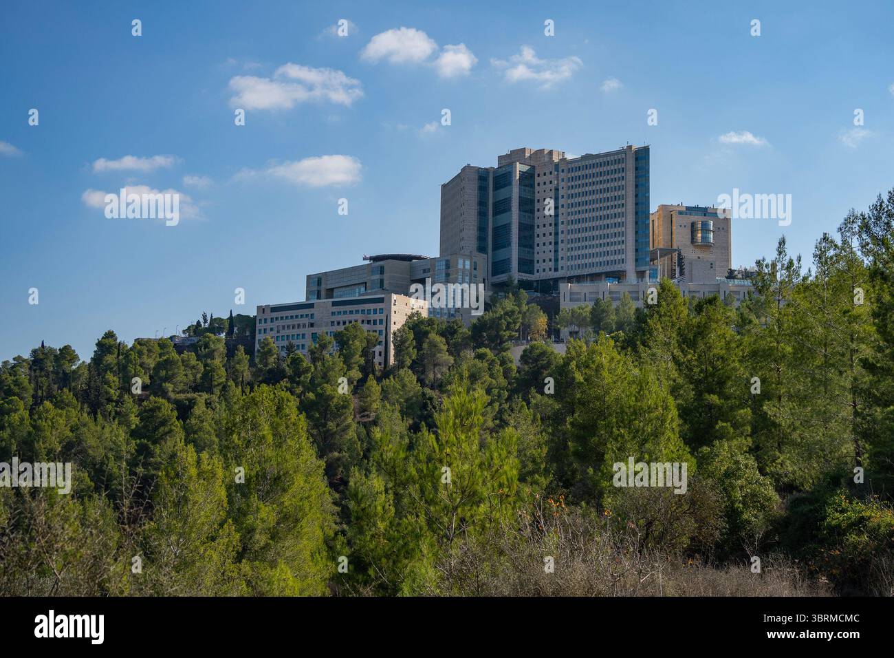 Jerusalem, Israel - November 30th, 2024: The Hadassah hospital complex ...