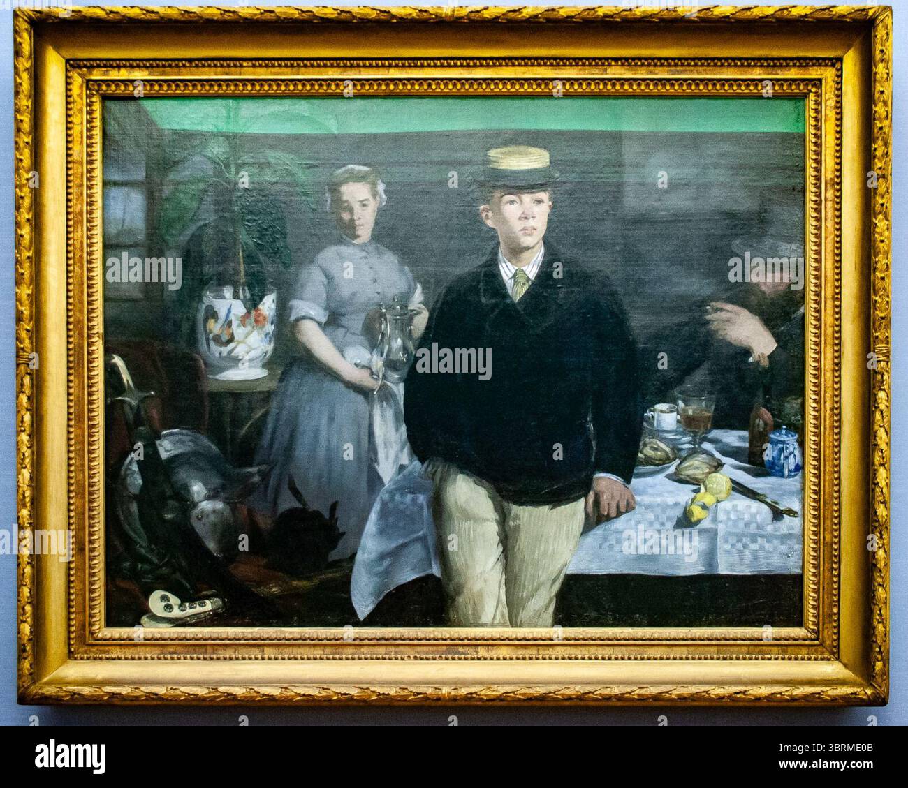 Manet - Luncheon in the Studio - with frame Stock Photo - Alamy