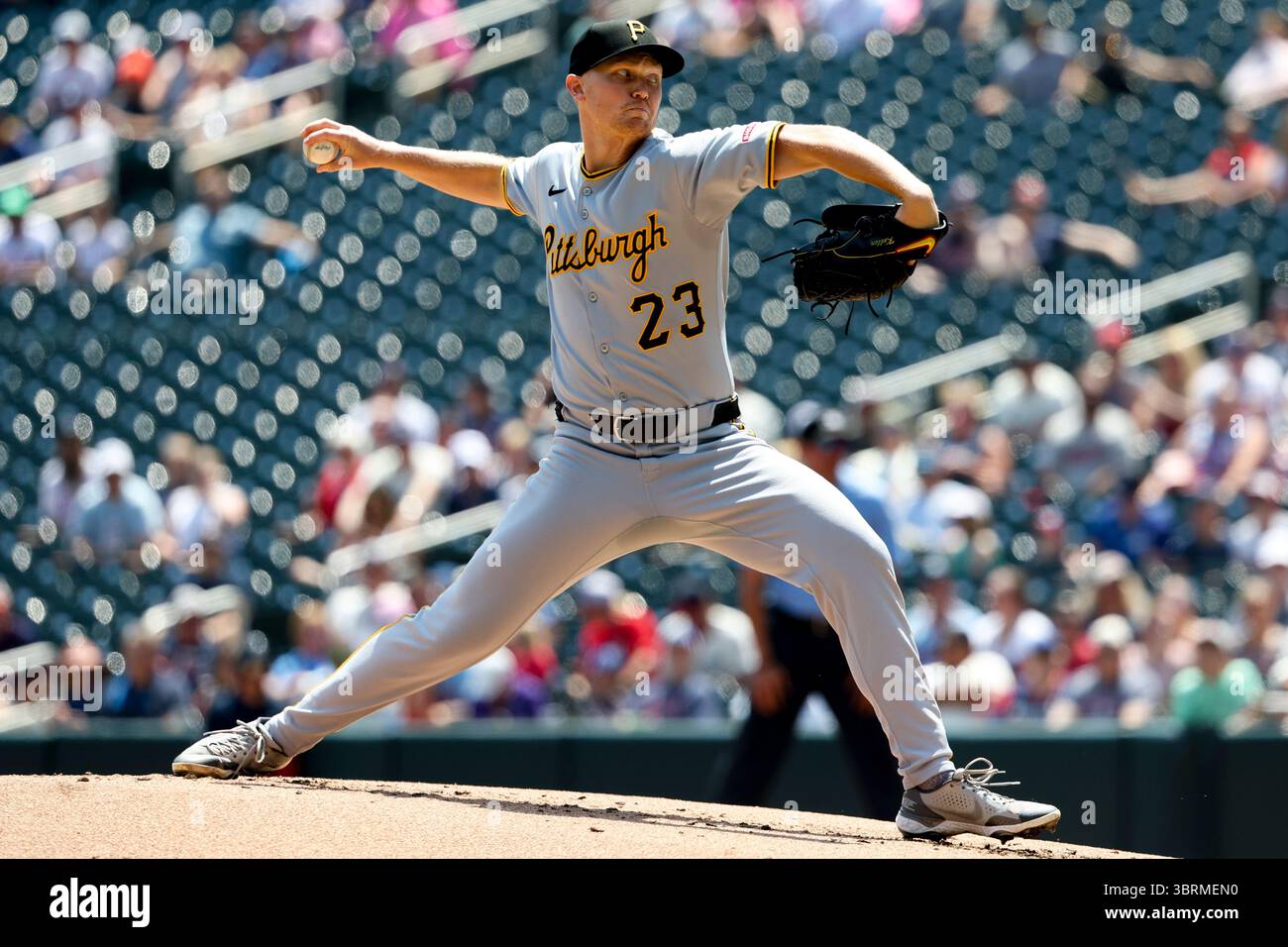 Pittsburgh Pirates pitcher Mitch Keller delivers a pitch to the ...