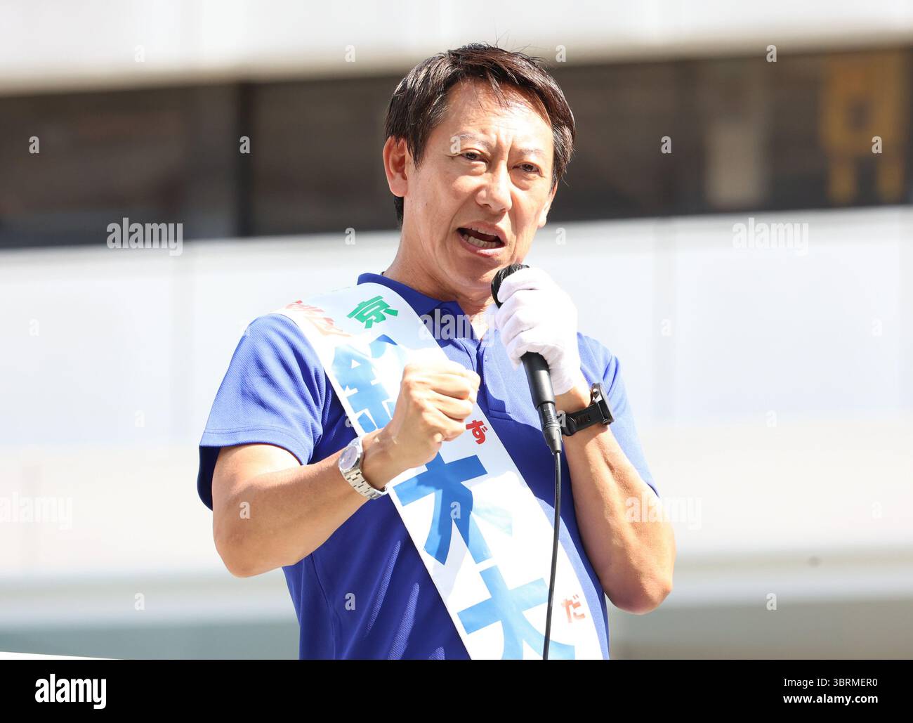 Tokyo, Japan. 13th July, 2025. Olympic gold medalist and former Sports Agency commissioner ...