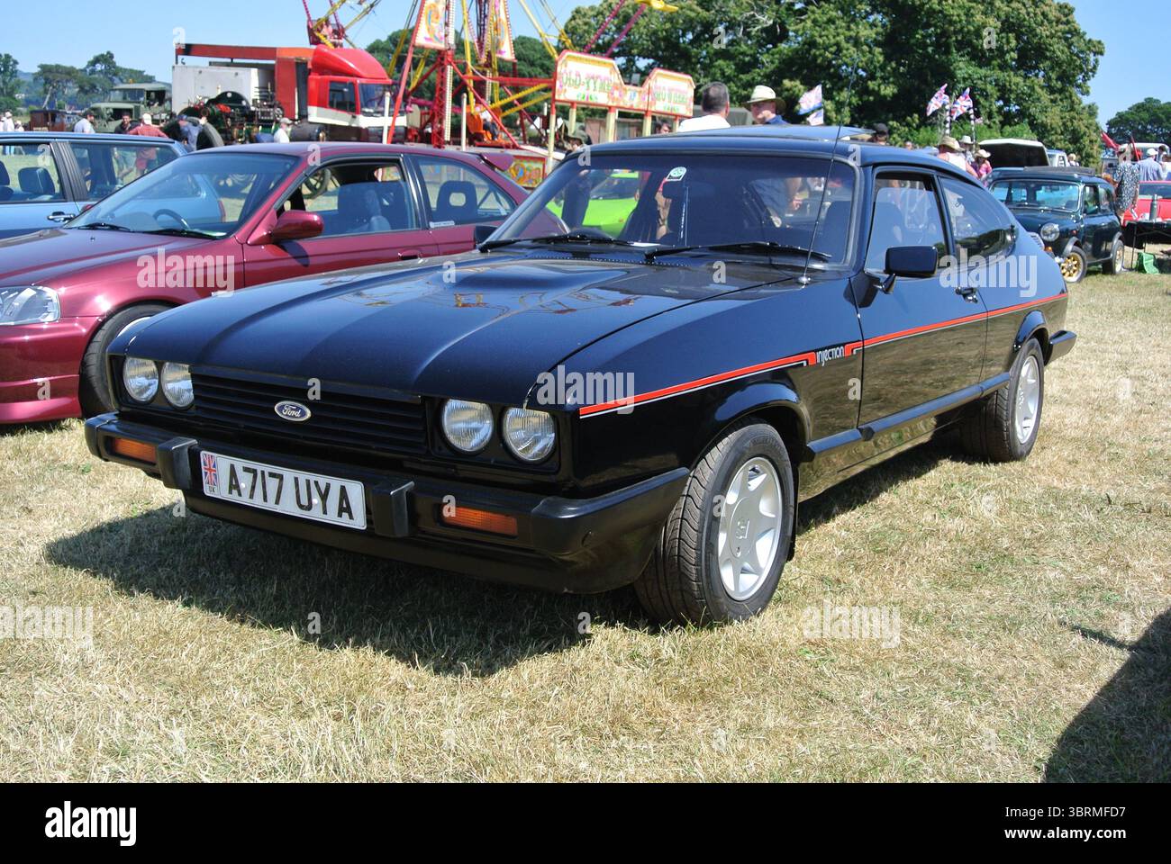 A 1984 Ford Capri 2.8 parked on display at the 50th Historic Vehicle ...