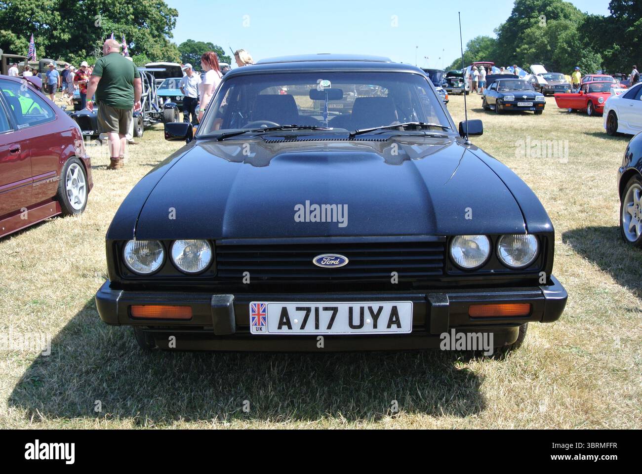 A 1984 Ford Capri 2.8 parked on display at the 50th Historic Vehicle ...