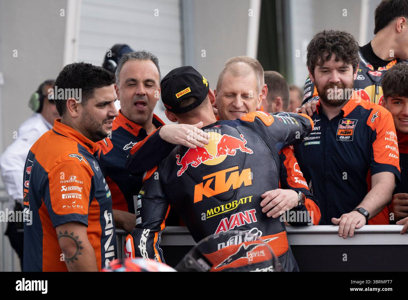 ONCU Deniz (tur), Red Bull KTM Ajo, Kalex Moto2, portrait, celebrating ...