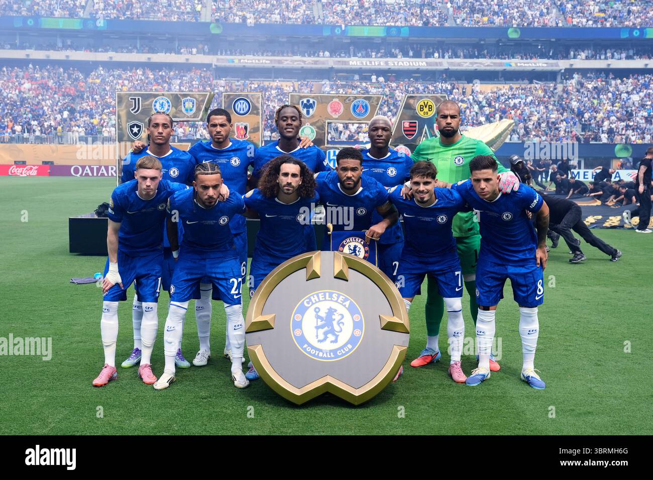 Chelsea's starting 11 pose for a team photo before the Club World Cup ...