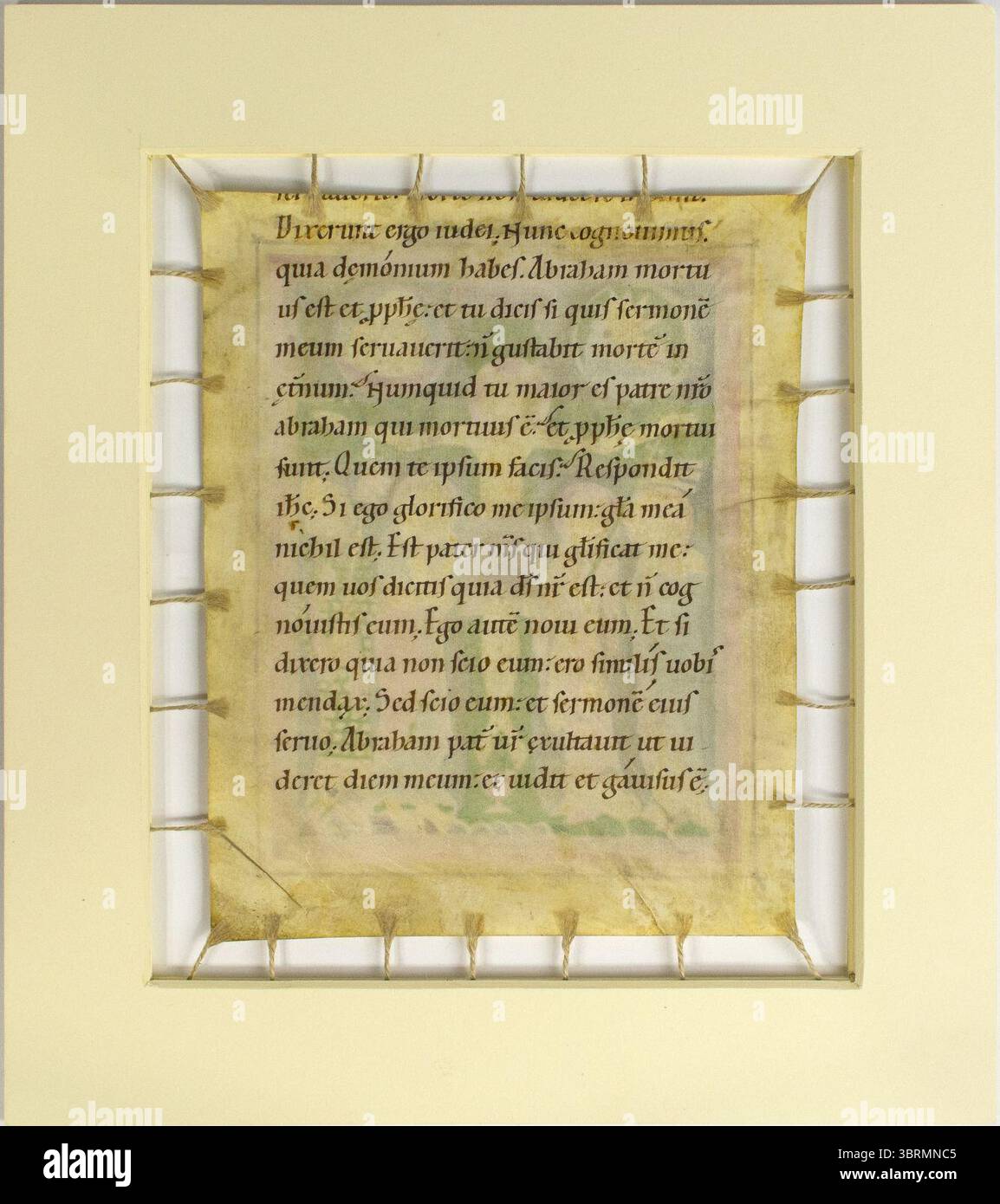Manuscript Leaf from a Book of Pericopes (reverse Stock Photo - Alamy