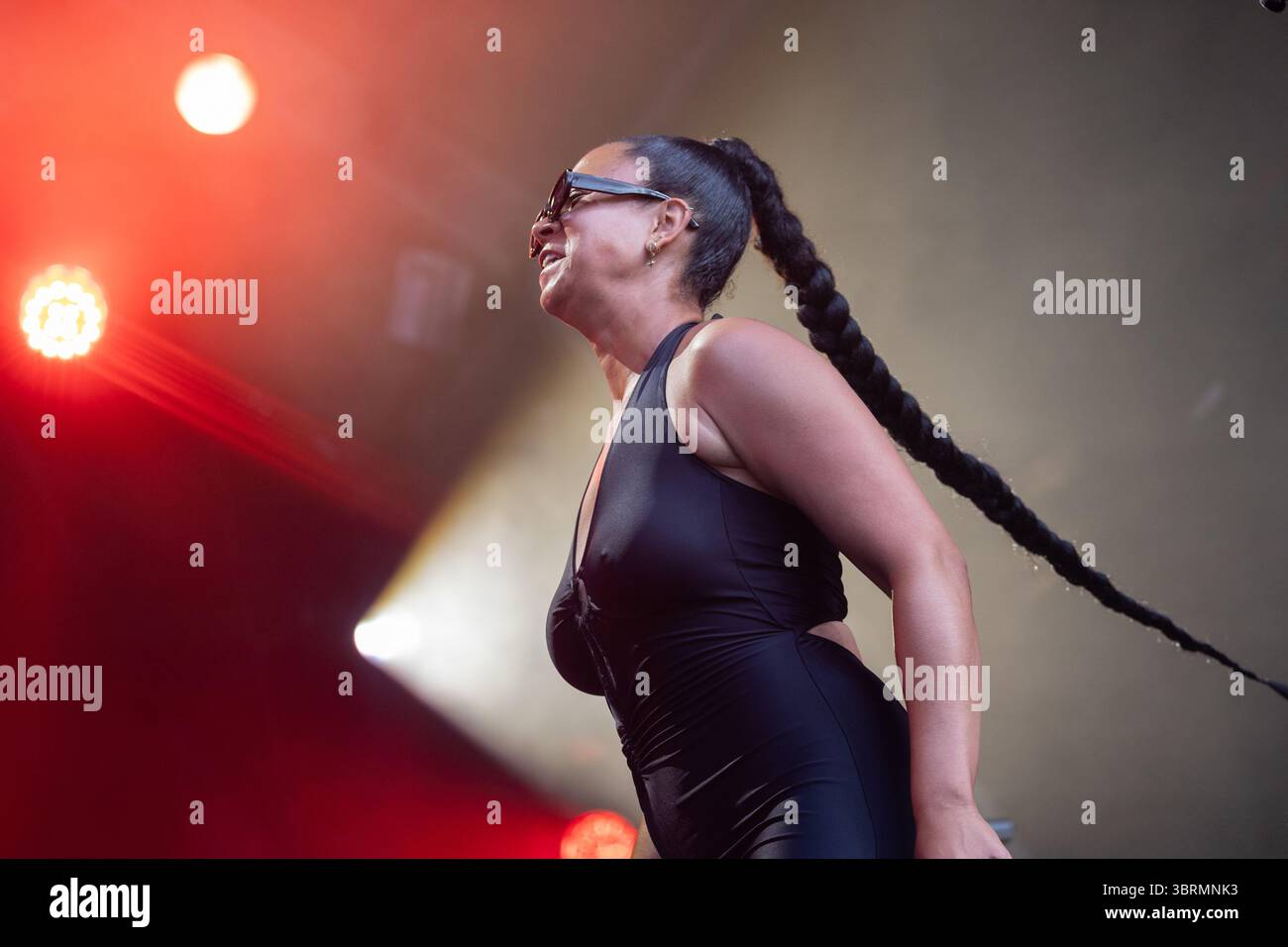 London, UK. July 13, 2025. Kymara performs at the Somerset House Summer ...