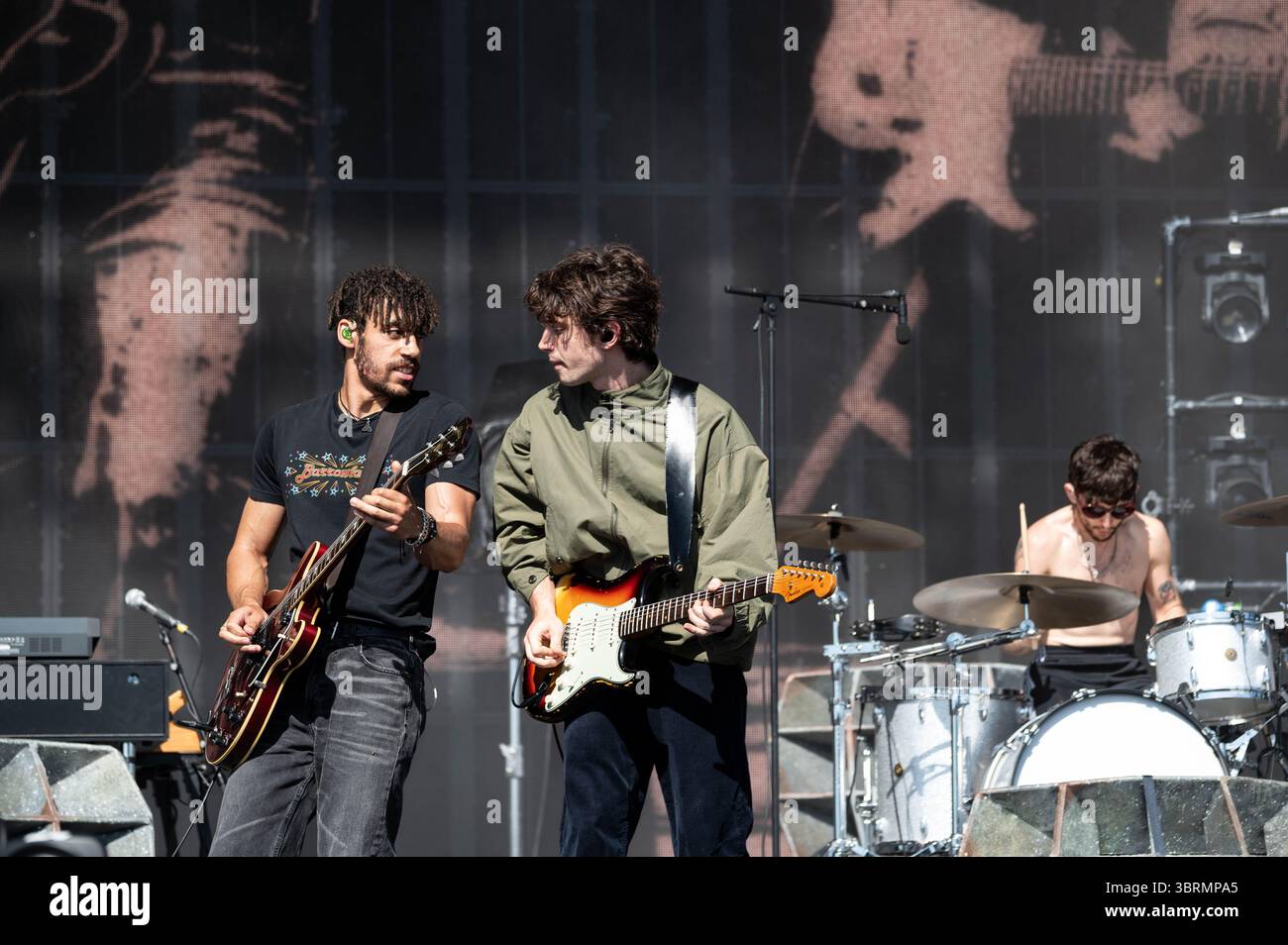 Glasgow, Scotland, UK. 12 July, 2025. Elijah Hewson and Josh ...