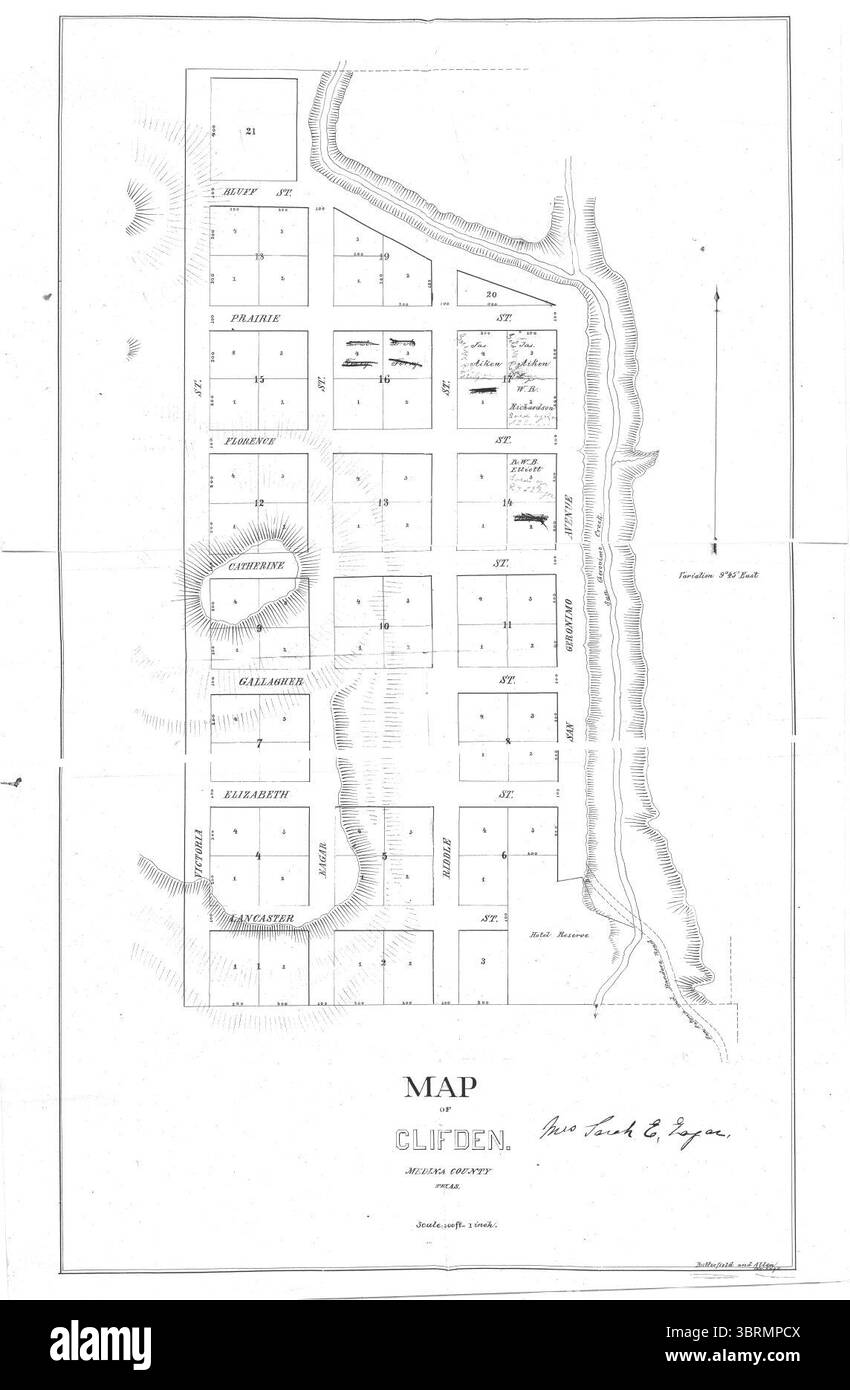 Medina county map Cut Out Stock Images & Pictures - Alamy