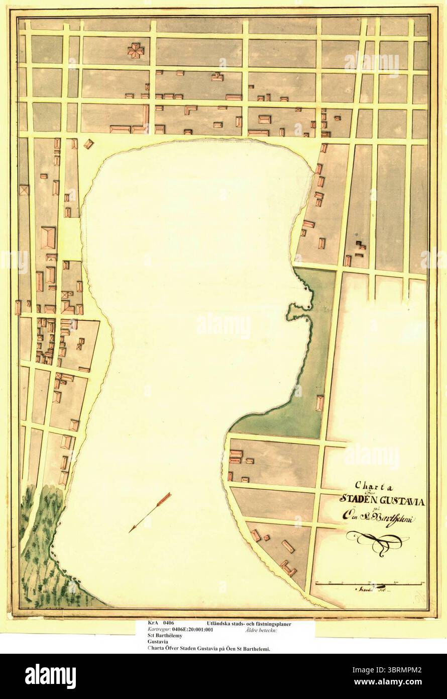 Gustavia map hi-res stock photography and images - Alamy