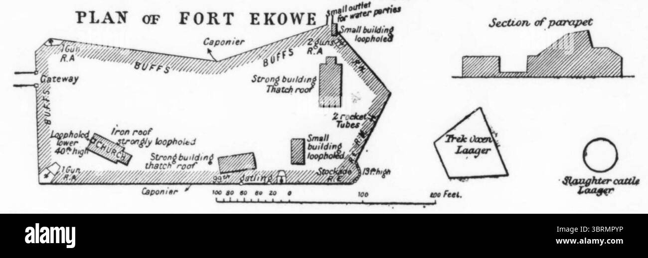 Map of Lord Chelmsford's Route to the Relief of Ekowe, &c (cropped ...