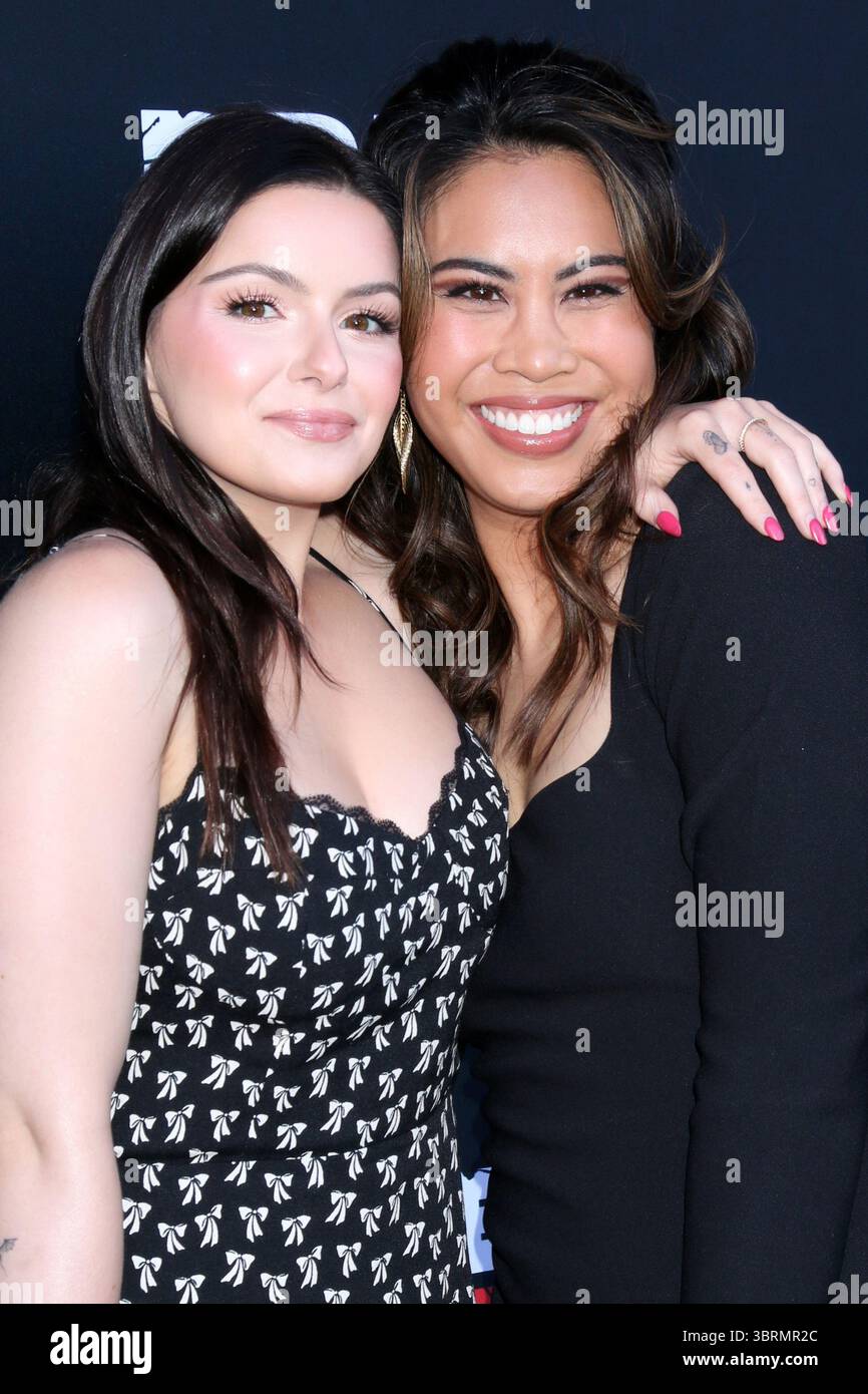 Glendale, USA. 12, July, 2025. Pictured left to right, Ariel Winter ...