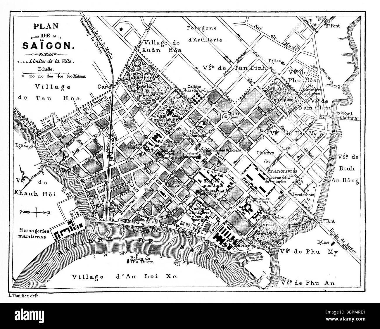 Saigon map Cut Out Stock Images & Pictures - Alamy