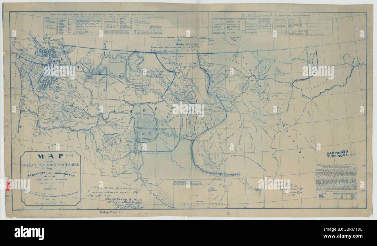 Map of the Indian nations and tribes of the territory of Washington and ...