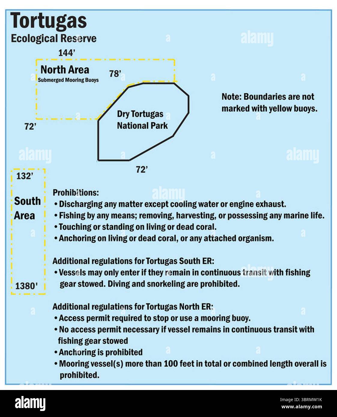 Map of Tortugas Ecological Reserve Stock Photo - Alamy