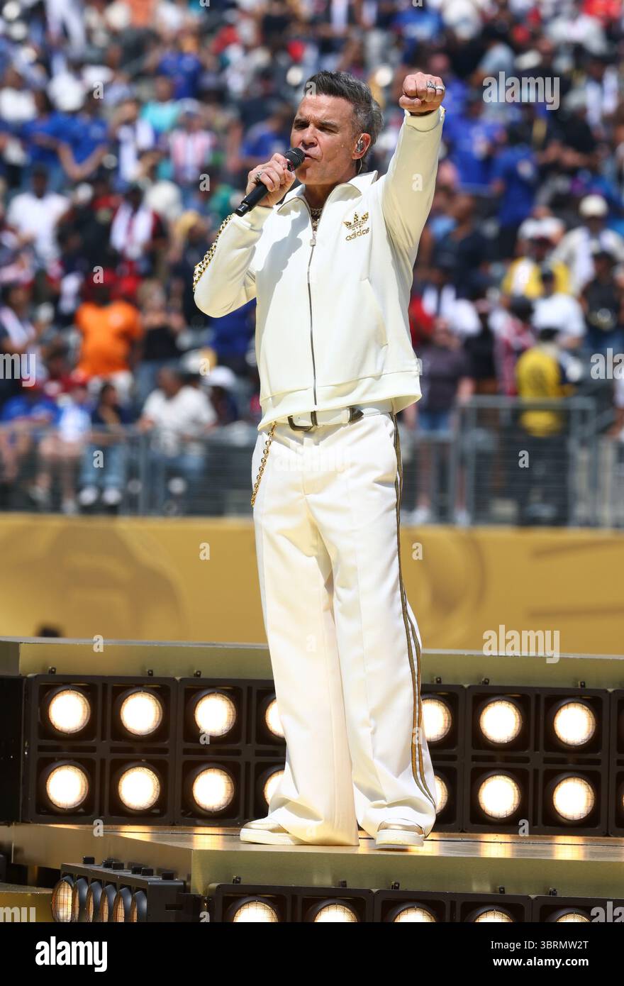 East Rutherford, United States. 13th July, 2025. Robbie Williams ...