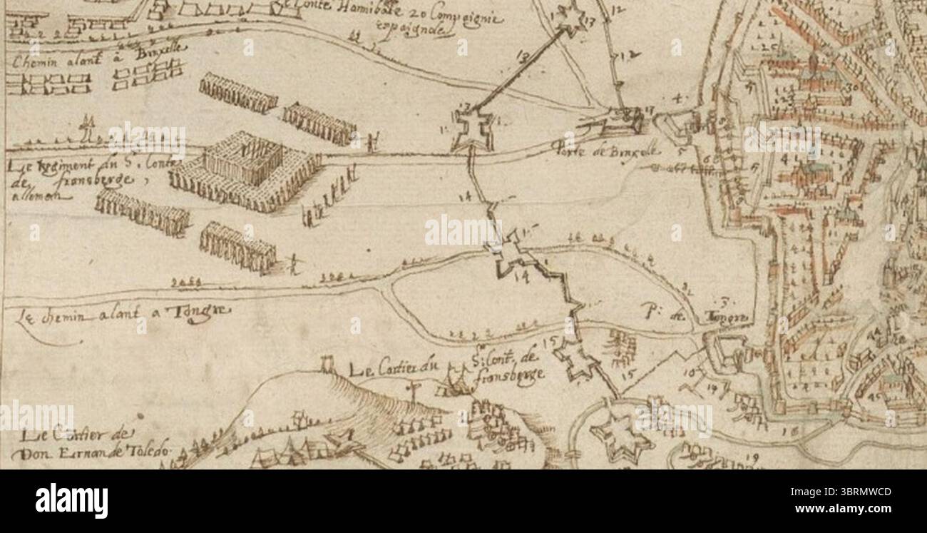 Maastricht siege map hi-res stock photography and images - Alamy