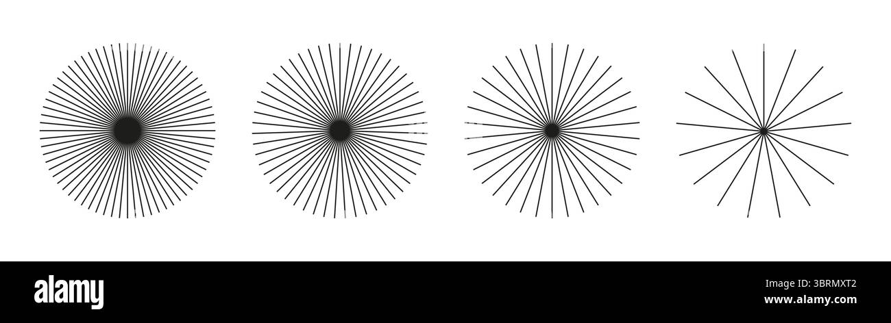 Radiating spokes Cut Out Stock Images & Pictures - Alamy