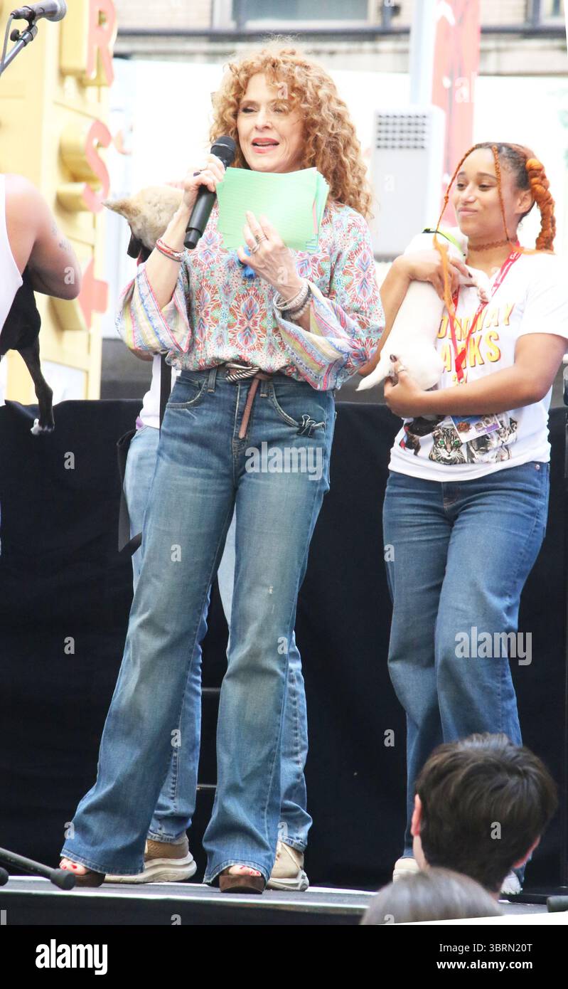 New York, NY July 12, 2025: Bernadette Peters attend 27th Annual Broadway Barks Dog and Cat ...