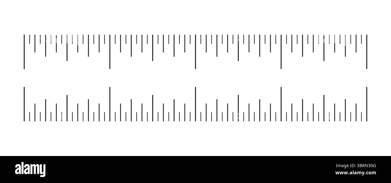 Measuring chart with 4 inches. Metric, imperial units icon. Ruler scale ...