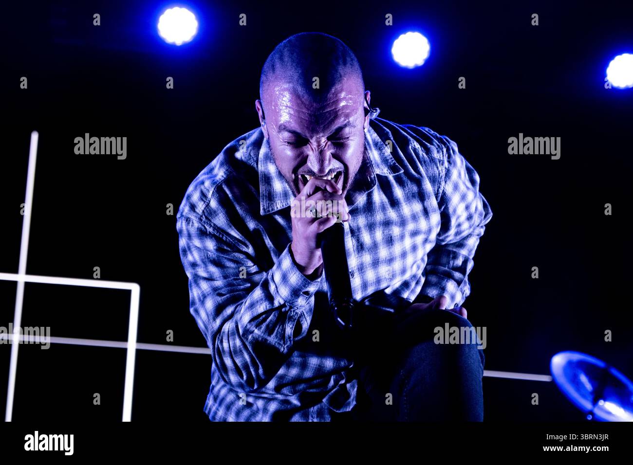 Santo Tirso, Portugal. 11th July, 2025. Ivo Rosario is the lead singer ...