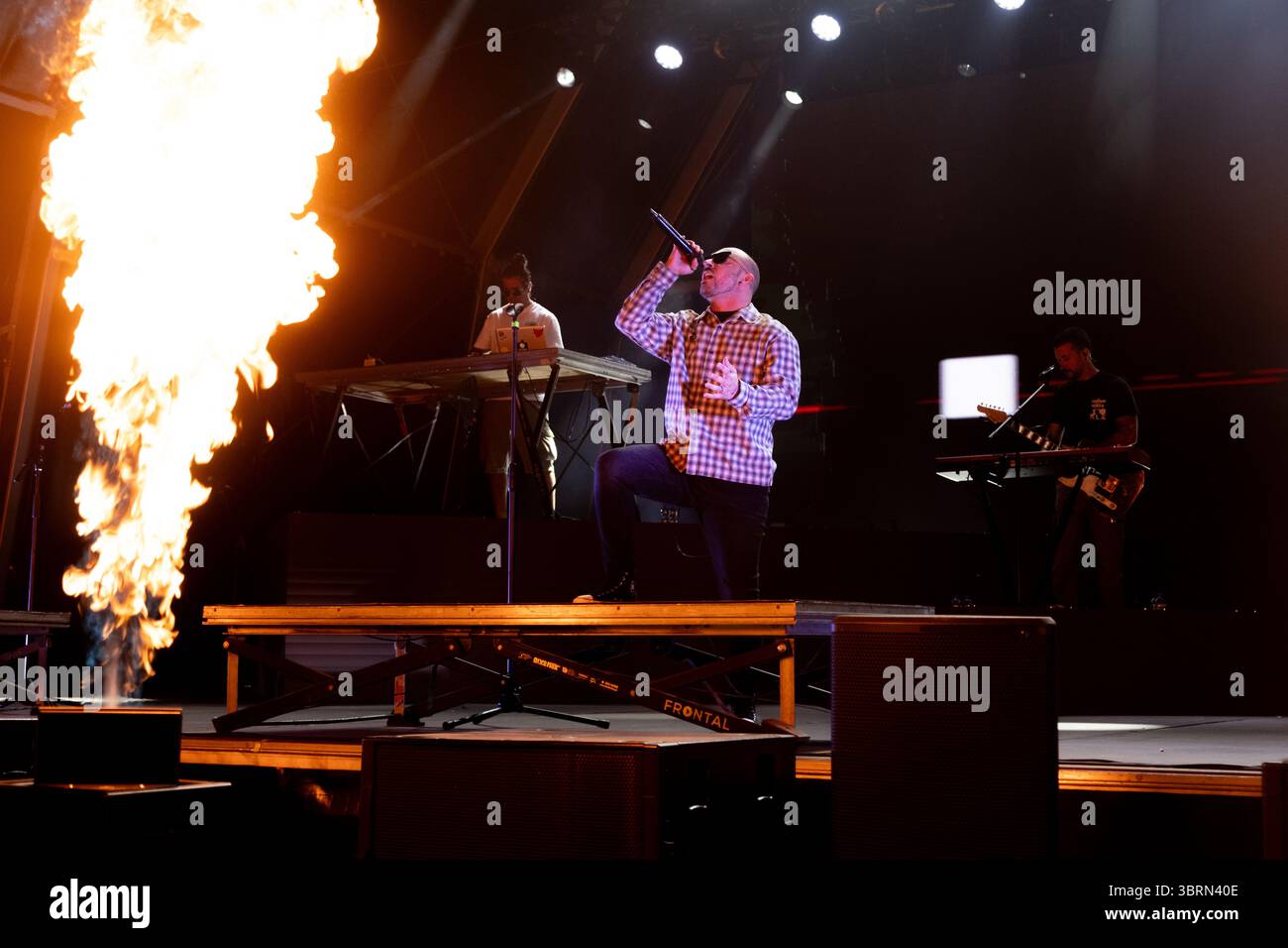 Santo Tirso, Portugal. 11th July, 2025. Ivo Rosario is the lead singer ...