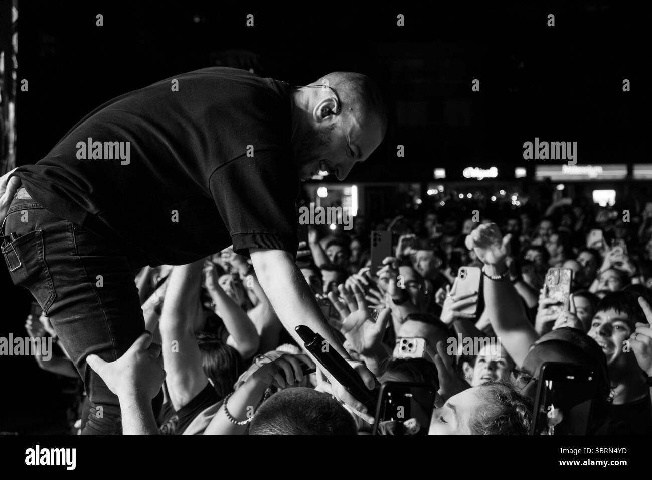 Santo Tirso, Portugal. 11th July, 2025. Ivo Rosario, the lead singer of ...