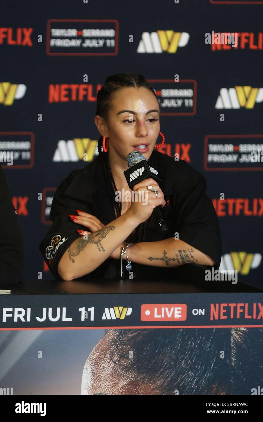 Cherneka Johnson during Most Valuable Promotions and Netflix’s Taylor ...
