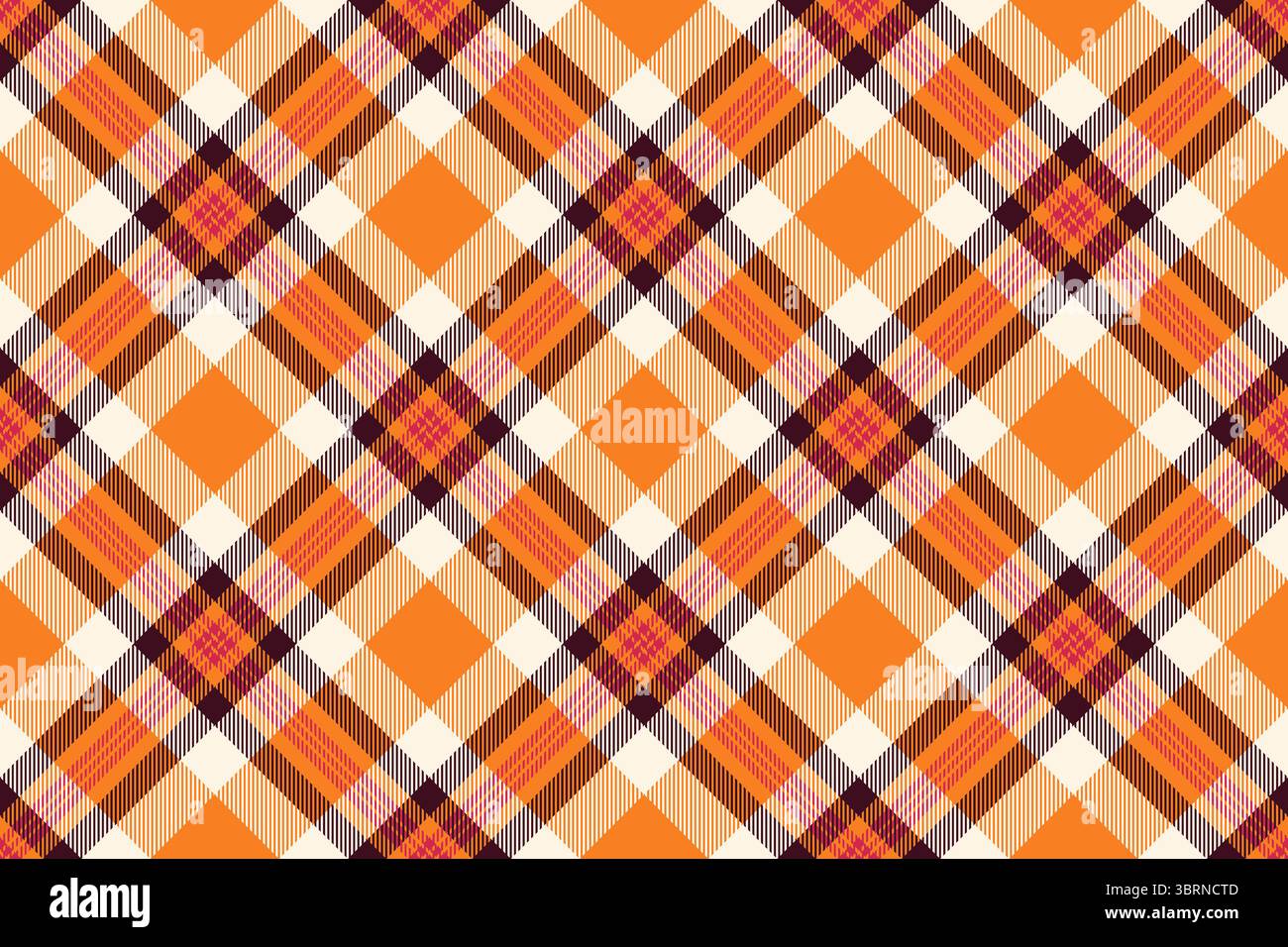 Warm autumn plaid pattern with orange, brown and beige hues. Seamless ...