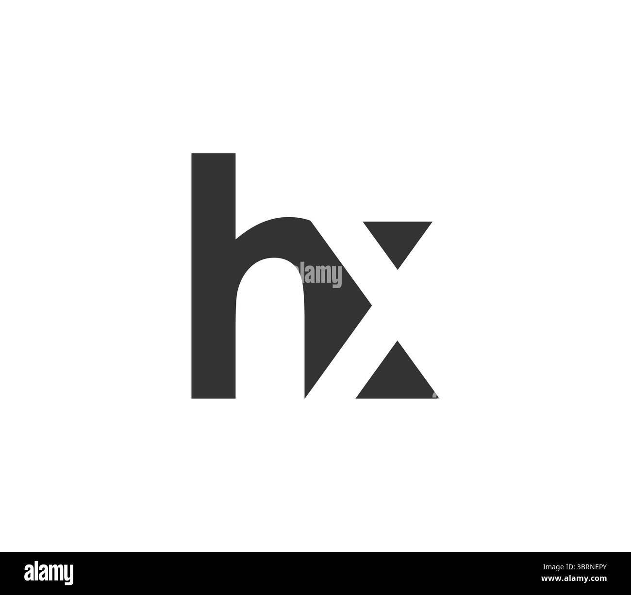 Hx minimal logo Cut Out Stock Images & Pictures - Alamy
